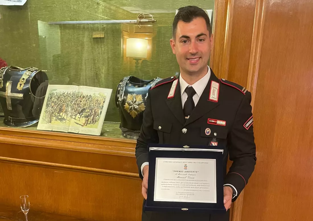 Al Maresciallo Manuel Giusa il "Premio per l'Ambiente - edizione 2022"